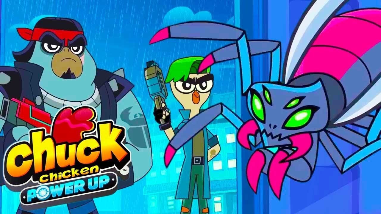 Chuck Chicken Power Up 🐔 Horror of the night 😱 Superhero cartoons ...