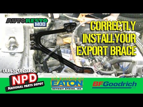 How To Install a Mustang Export Brace Episode 299 Autorestomod - YouTube