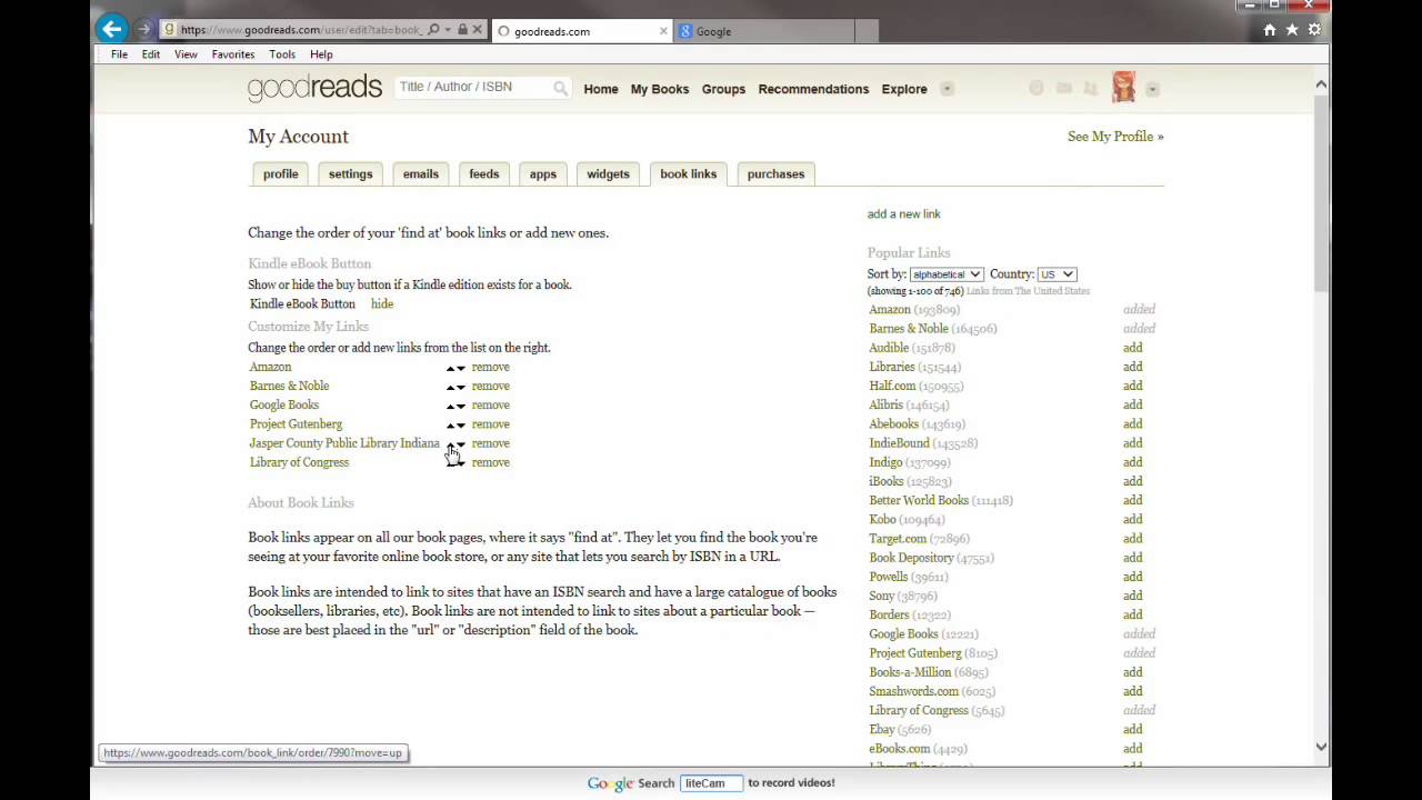 Goodreads Library Link - YouTube