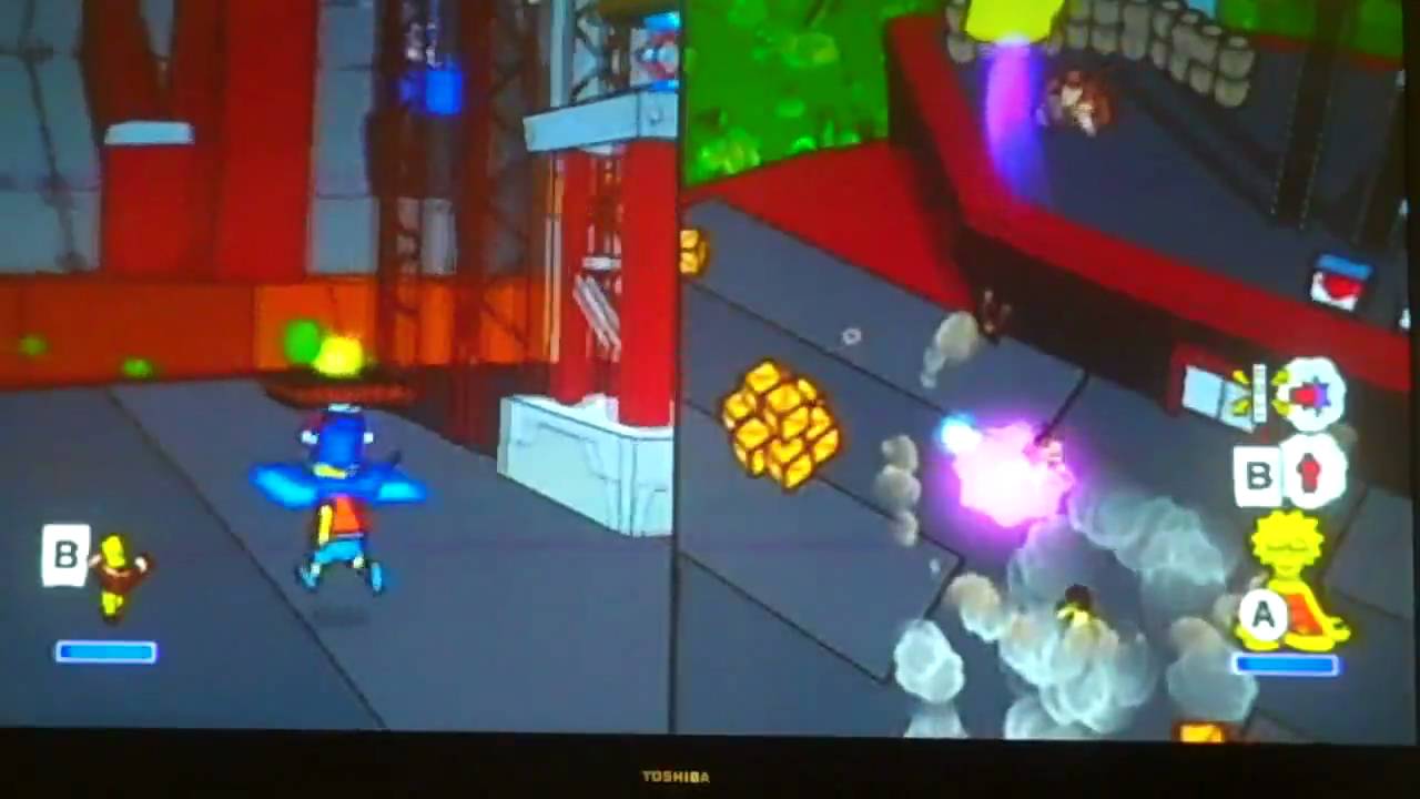 Me and my Brother VS. The Bosses of the Simpsons Game Part 1 - YouTube