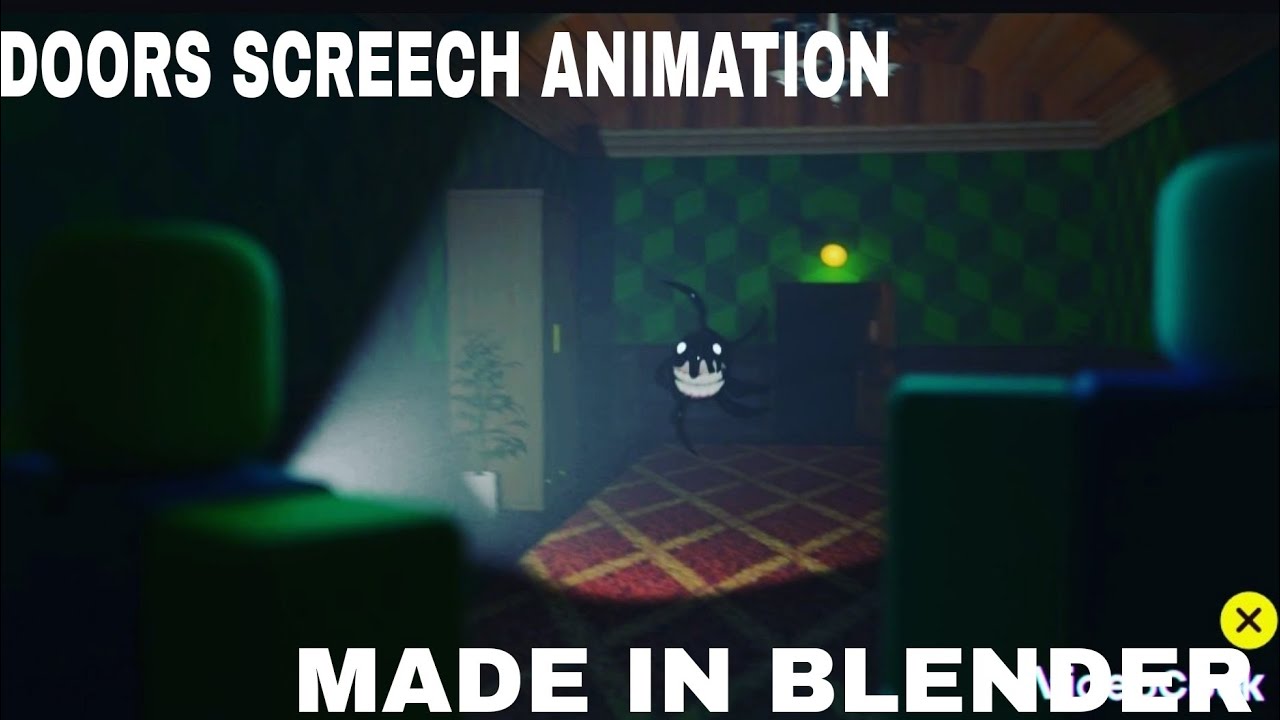 DOORS - SCREECH ANIMATION MADE IN BLENDER - YouTube