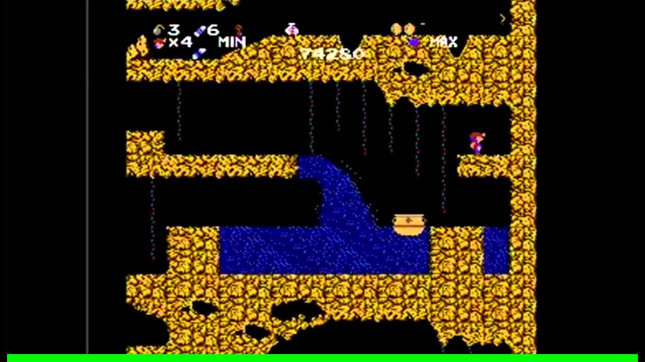 Spelunker (NES) - Full No Death Run (1st Loop) - YouTube