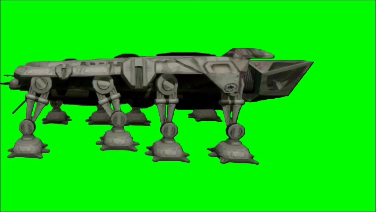 Green Screen Star Wars AT-OT Walker - YouTube