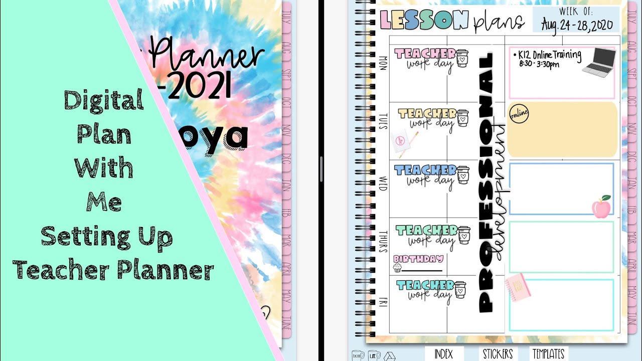 Digital Plan With Me | Setting up Digital Teacher Planner in GoodNotes ...