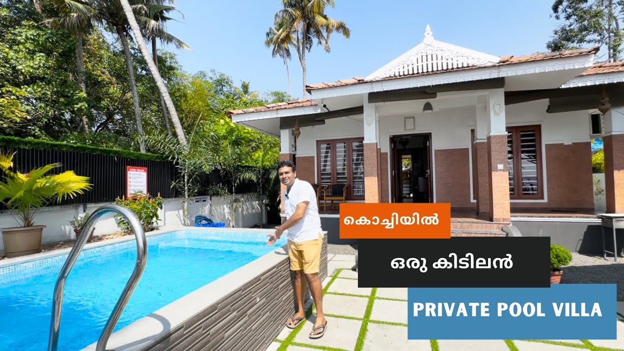 Riverview private pool villa Kochi | 3 Bedroom budget private pool ...