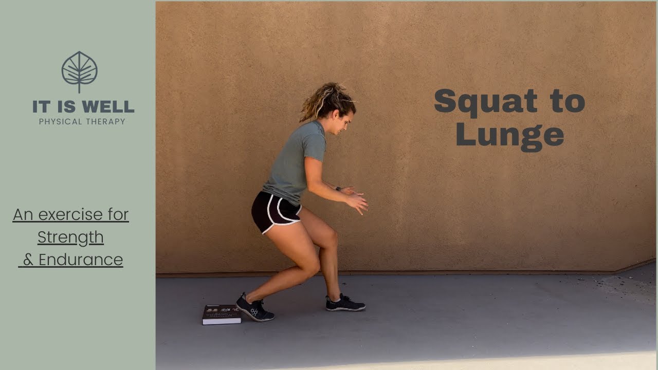 Alternating Goblet Squat to Lunge - Heel Elevated Squat - YouTube