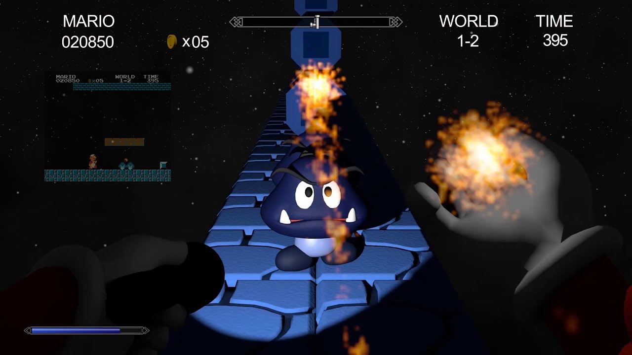 Super Mario Bros 1 (First Person) Level 1-2 - YouTube