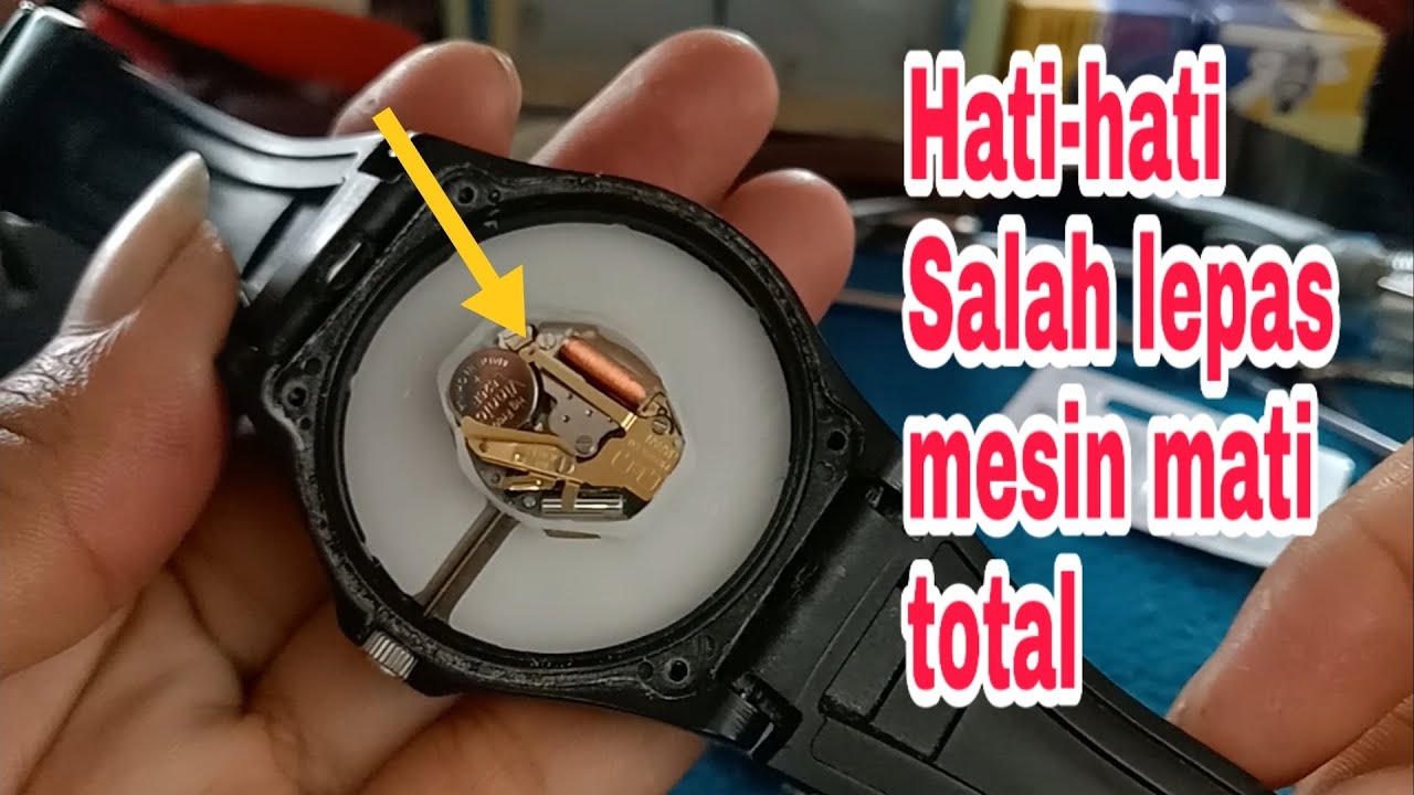Cara ganti batrai jam tangan Q&Q - YouTube