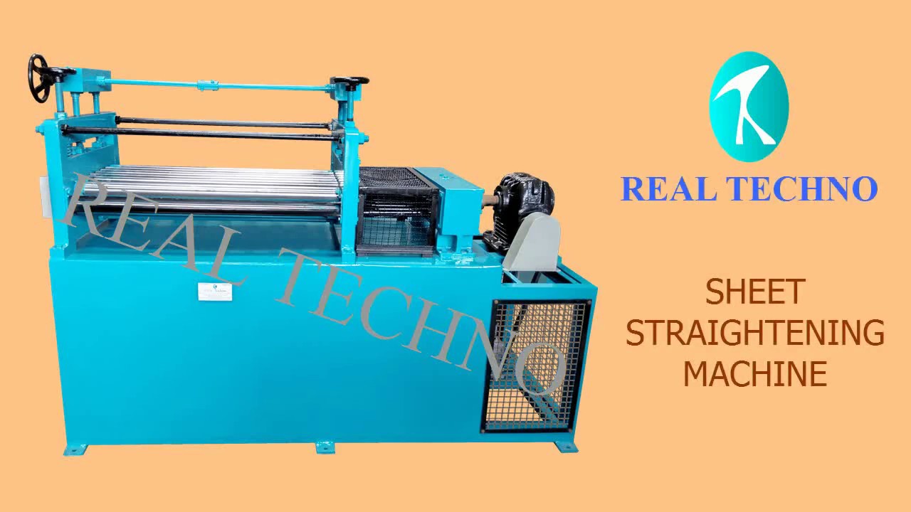 SHEET STRAIGHTENING MACHINE - YouTube