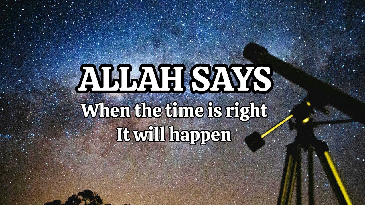 A" Message From Allah To You" | Whenever Allah wills it will happen💙😍 ...