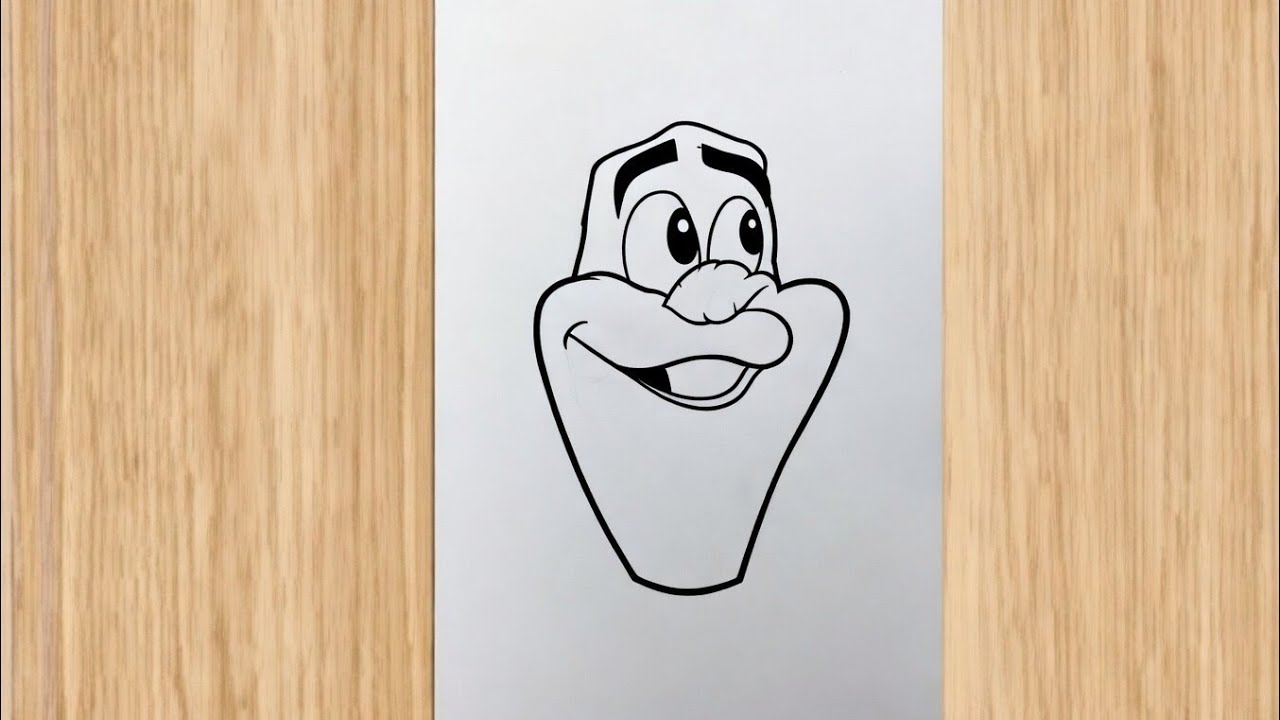 How to draw a funny cartoon art step by step drawing tutorial - YouTube