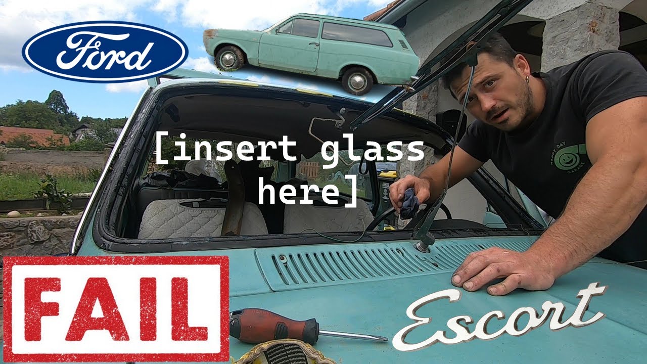 Changing The Windshield On The Escort | Ford Escort Mk1 Estate ...