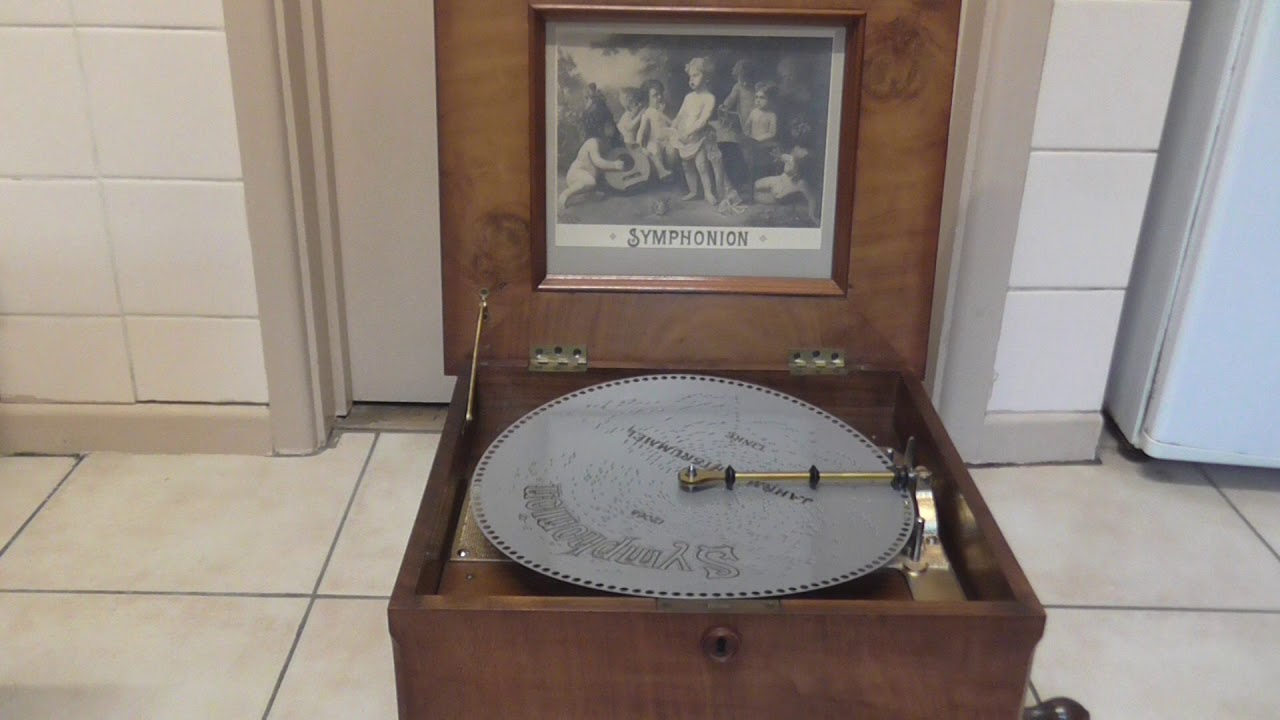 Symphonion disc musical box - YouTube