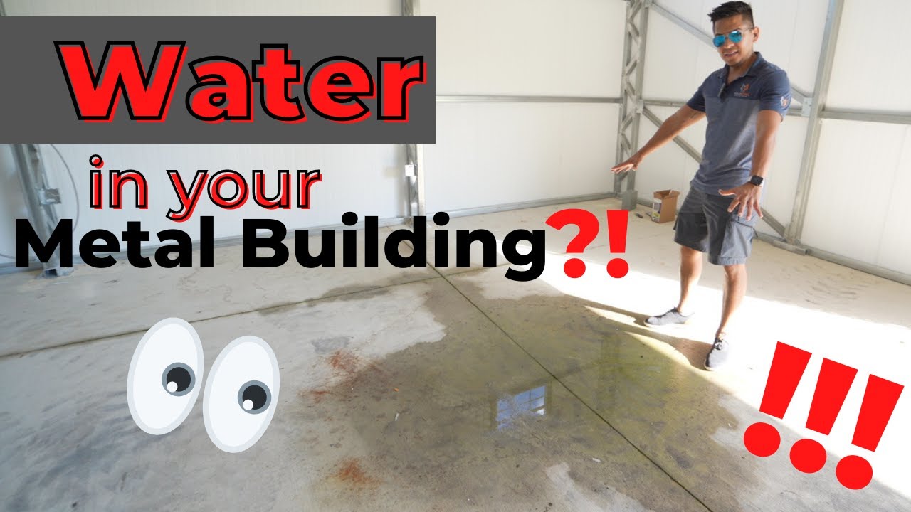 How to keep water out of your Metal Building? | WolfSteel Buildings ...
