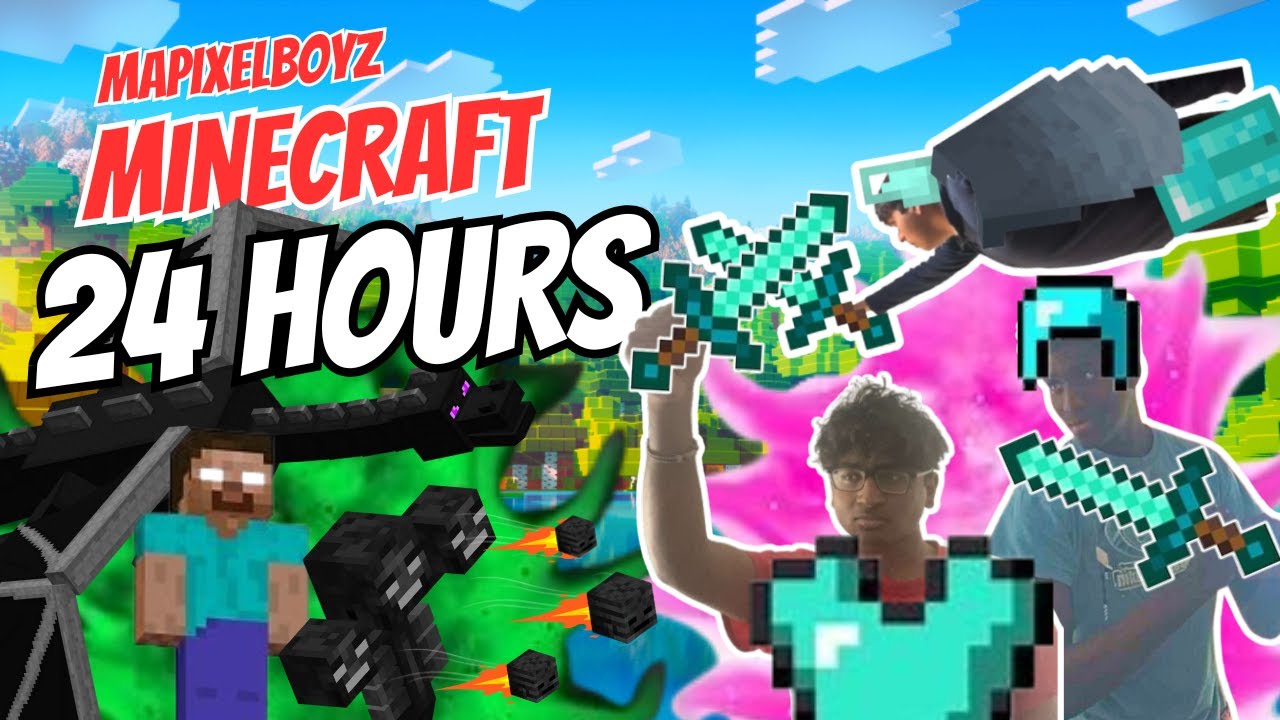 24 HOURS LIVE STREAM Minecraft!!! World Record. Last 12 hours pt2 ...