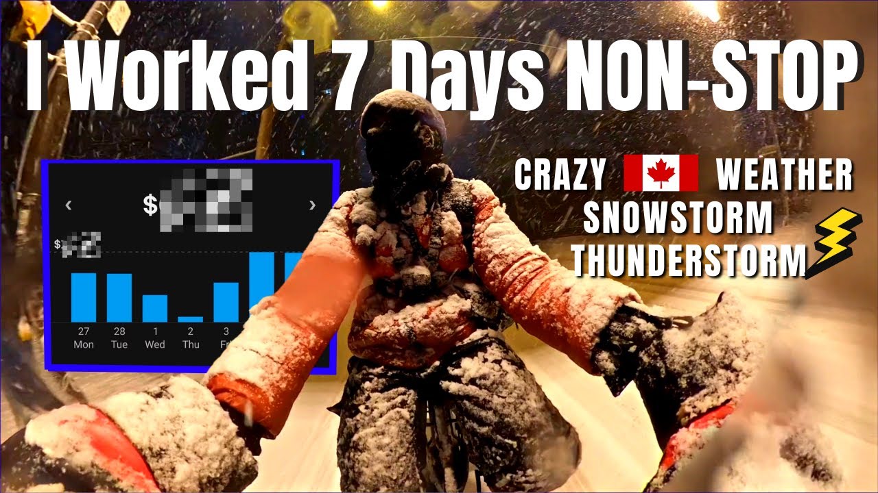 I Worked 7 Days NON-STOP In The Crazy SNOWSTORM AND THUNDERSTORM ...