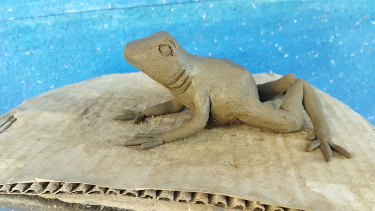 Clay Frog Making | How To Make Clay Frog | Art Anshu... - YouTube