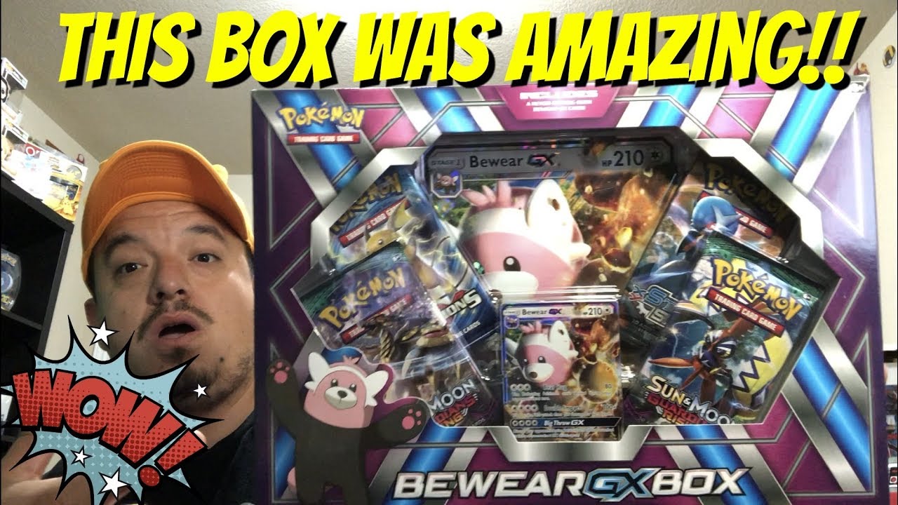 POKEMON - Opening A Pokemon Bewear GX Box!! THIS BOX WAS AMAZING ...