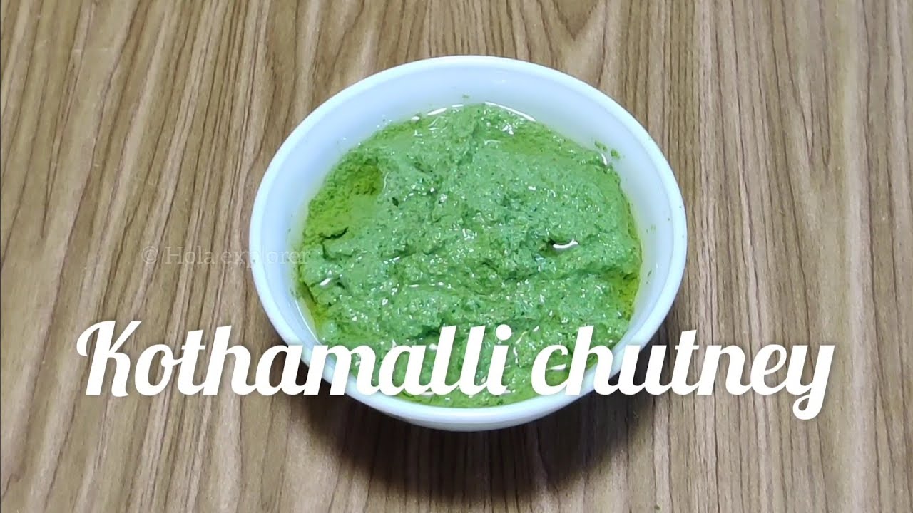 Village style raw Kothamalli chutney in tamil | கொத்தமல்லி சட்னி ...