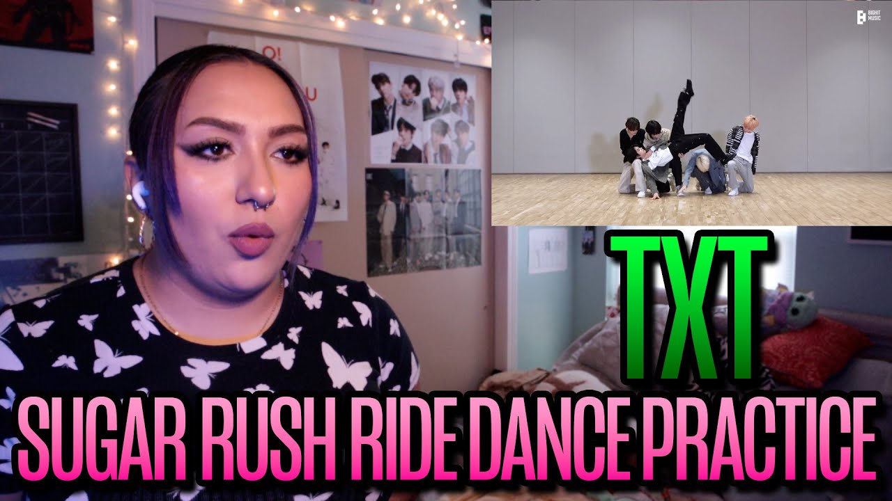 TXT (투모로우바이투게더) 'Sugar Rush Ride' Dance Practice Reaction - YouTube
