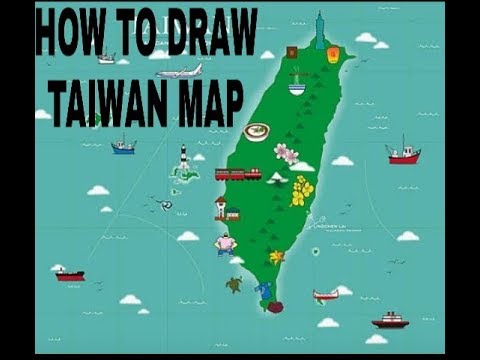 How To Draw Map of Taiwan for beginners - YouTube