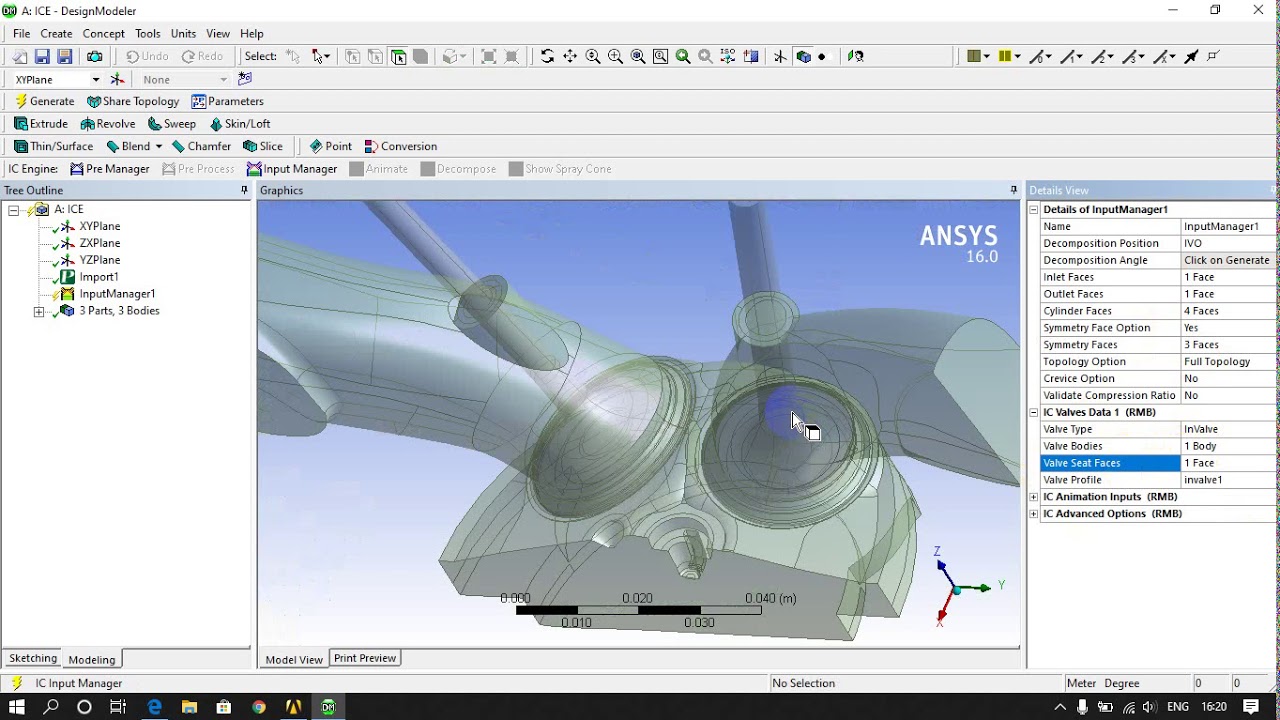 ansys ICE Fluent cold flow simulation designermoduler part 1 - YouTube
