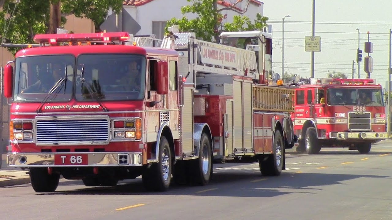 LAFD Light Force & Rescue 66, Rescue 866 - YouTube