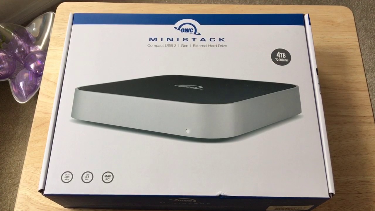 OWC miniStack 4TB USB 3.1 External Storage Unboxing 12-11-16 - YouTube