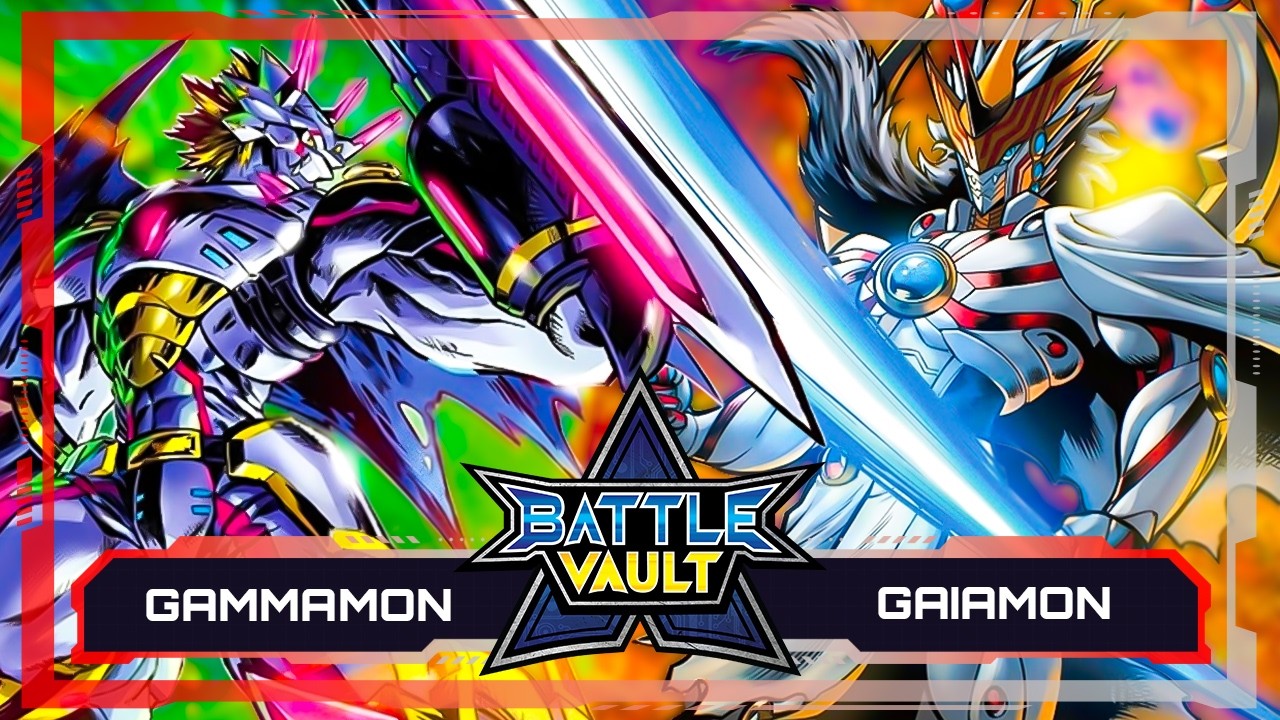 Gammamon VS Gaiamon Appmon | BATTLE VAULT AD01 | Digimon Card Game ...