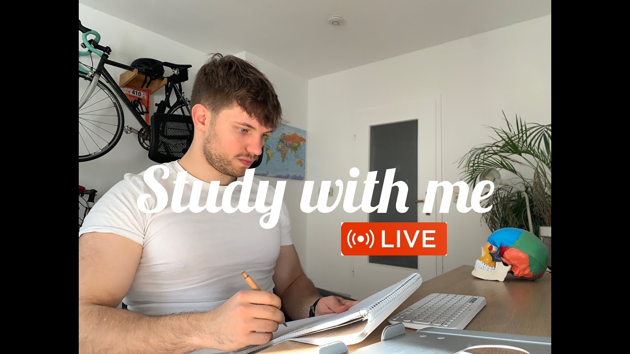 Study with me 8+ hours live, rain sound, Pomodoro 60/10, med student ...