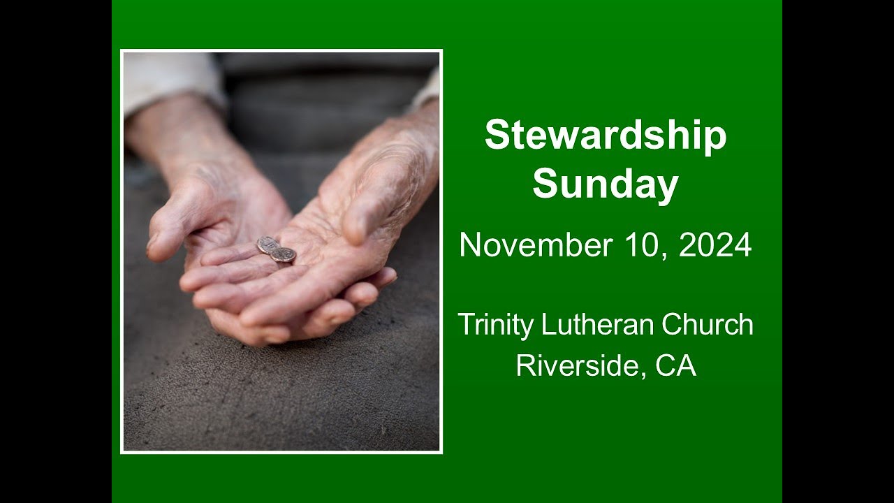 Stewardship Sunday, November 10, 2024 - YouTube