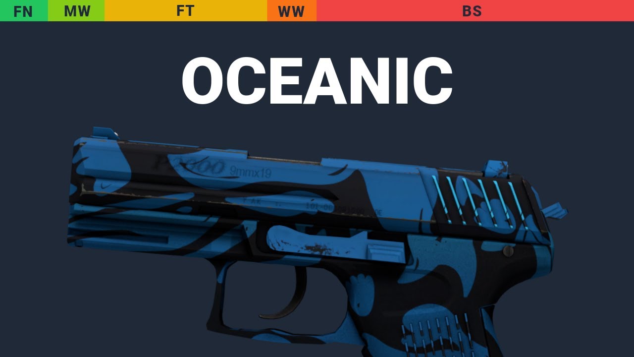 P2000 Oceanic - Skin Float And Wear Preview - YouTube