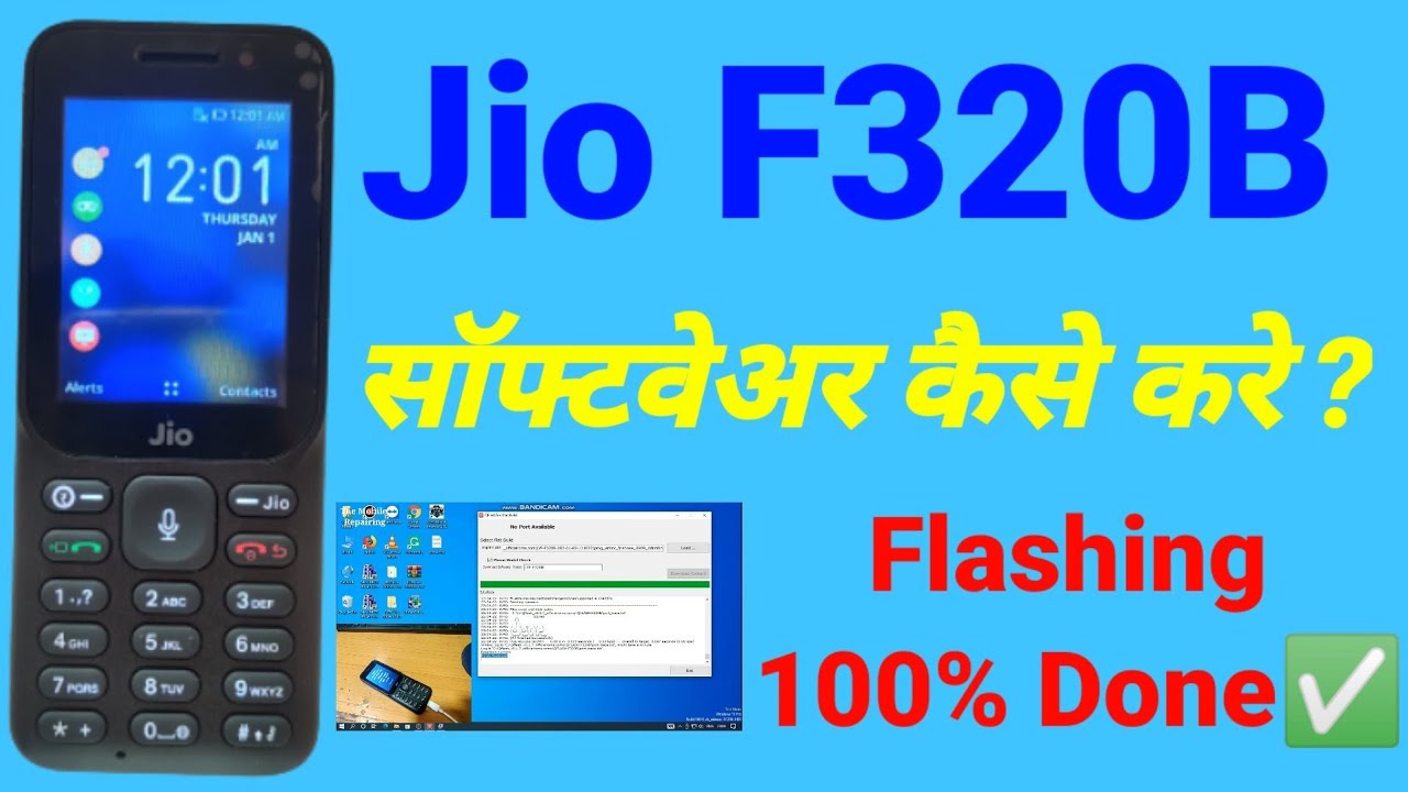 Jio F320B Flashing Done 100% Tested Solution Successfully - YouTube