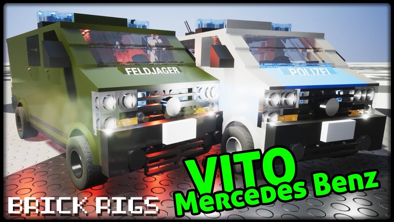 MERCEDES BENZ VITO FELDJÄGER & POLIZEI | Brick Rigs | Let´s Play Brick ...