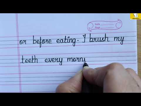 Importance of Health and Hygiene / Neat and Clean Cursive Handwriting ...