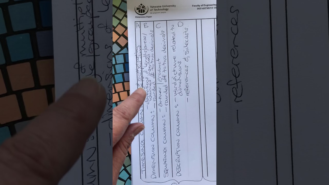 QSU105D: Traditional dimension paper - YouTube