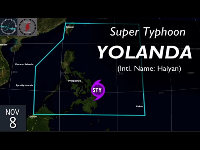 Typhoon Haiyan Path