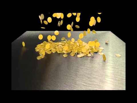 3D Gold Coins Animation - Dropping from slot machine - YouTube
