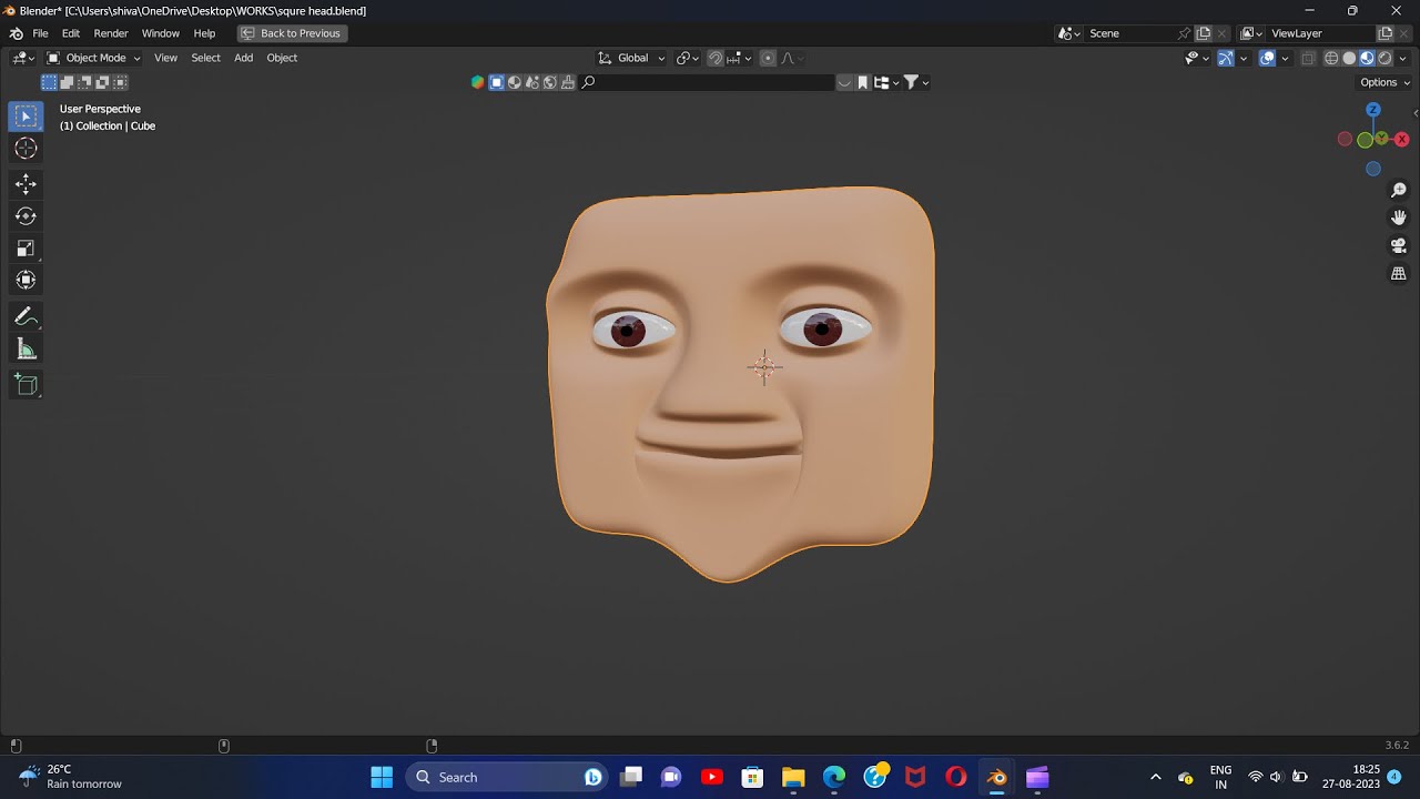 FACE MODLING BLENDER - YouTube