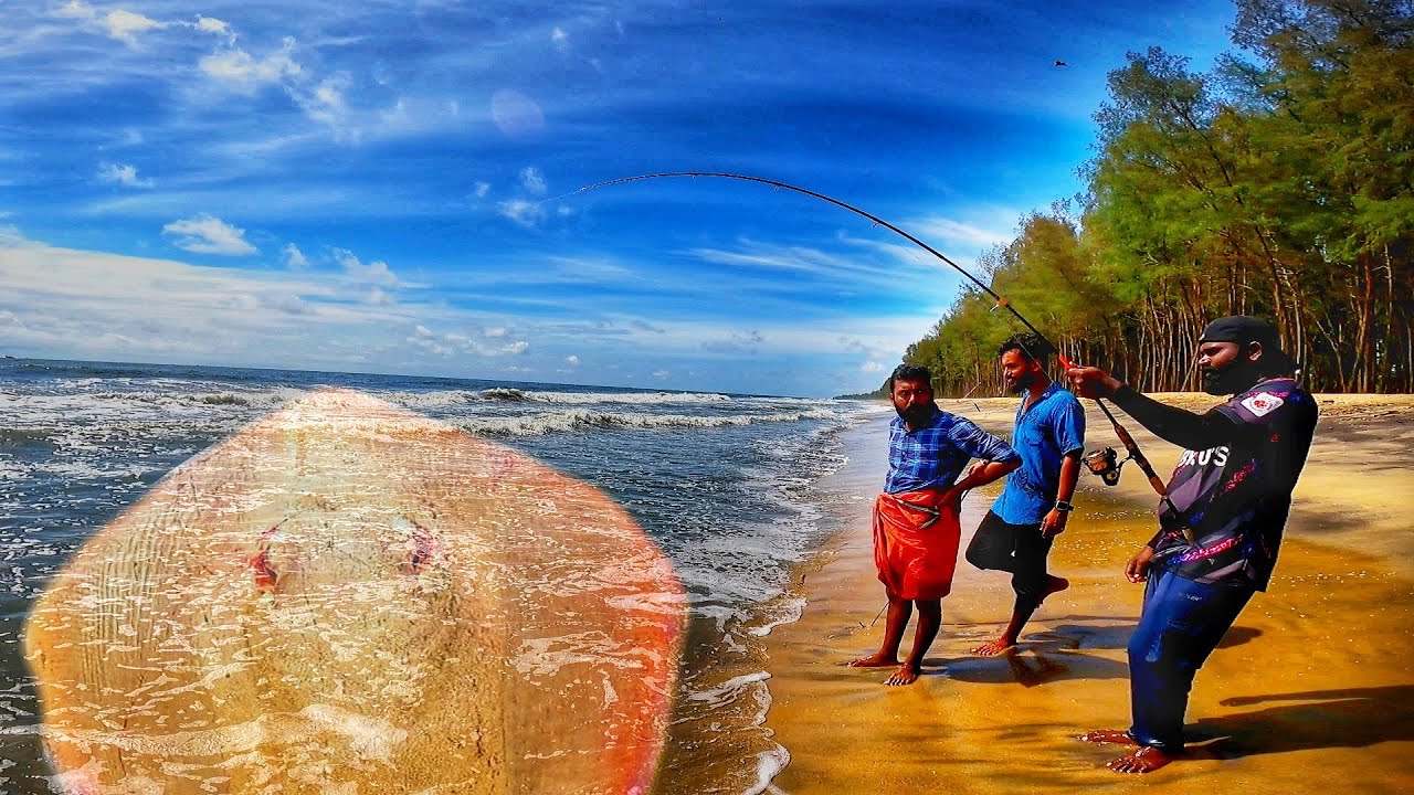 stingray broken my guff | stingray fishing - YouTube