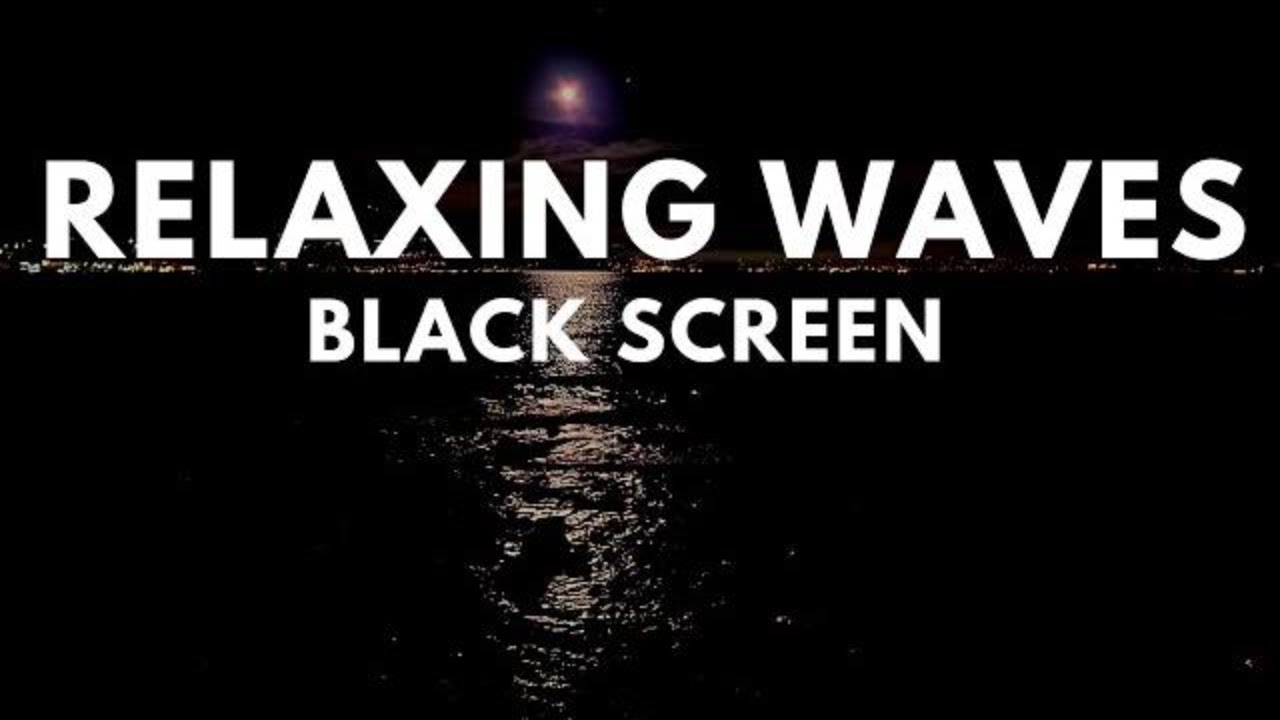 10 Hours Waves for deep sleep Black Screen souting waves sounds Lago ...