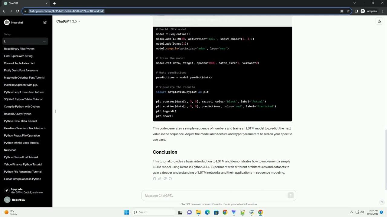 LSTM Keras for Python 3 7 4 - YouTube
