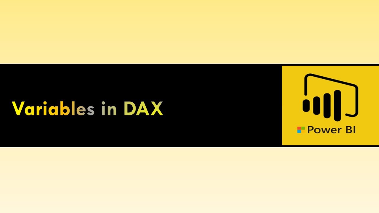 Variables in DAX - YouTube