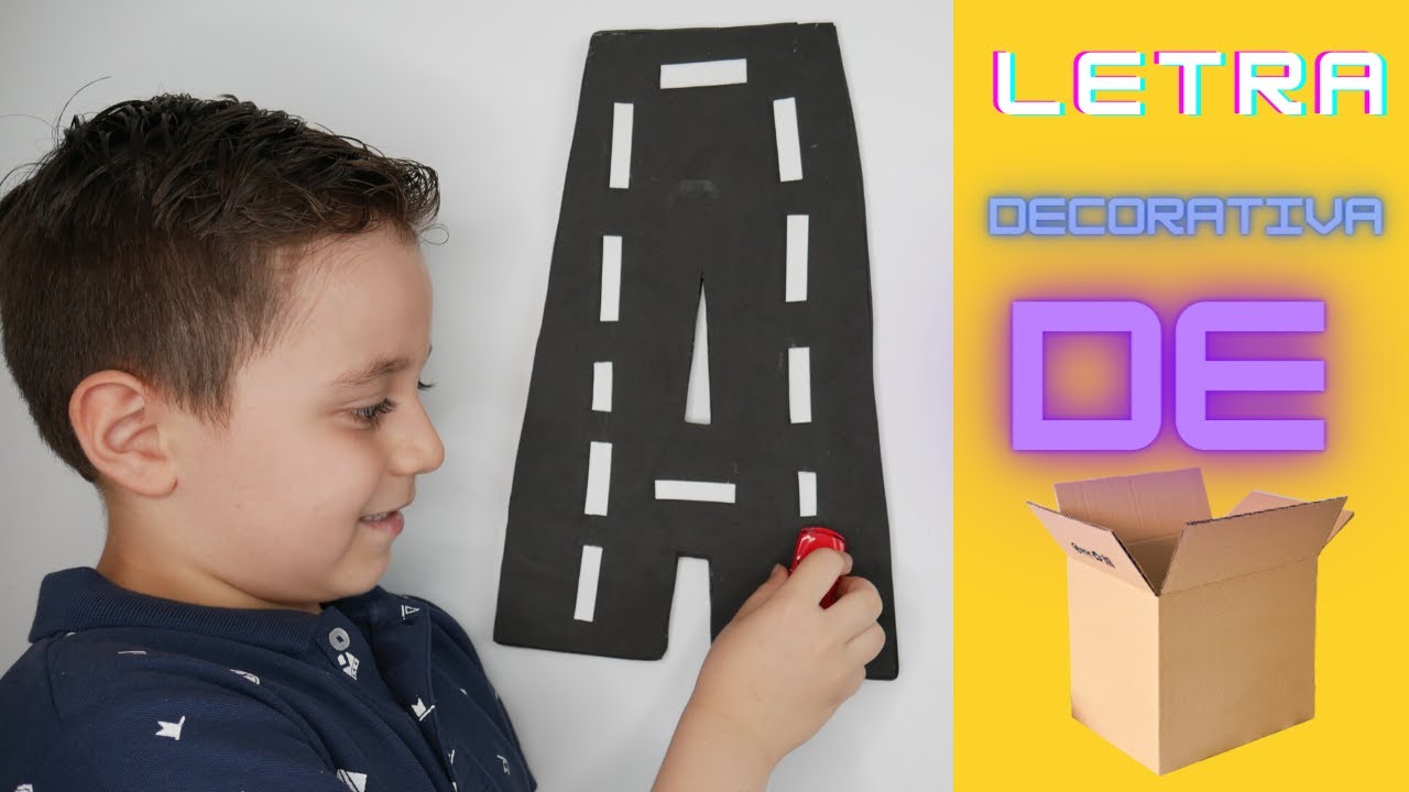 LETRA PISTA - MANUALIDADES DIVERTIDAS Y RECICLANDO - YouTube