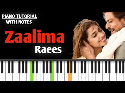 zaalima song - raees 🎹 piano notes - YouTube