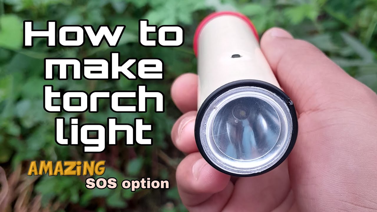 How to make torch light from pvc pipe/sos option/Diy/multi function ...