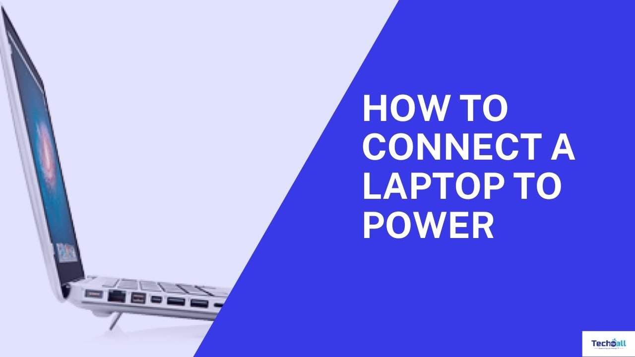 How to connect a laptop to a power source - YouTube