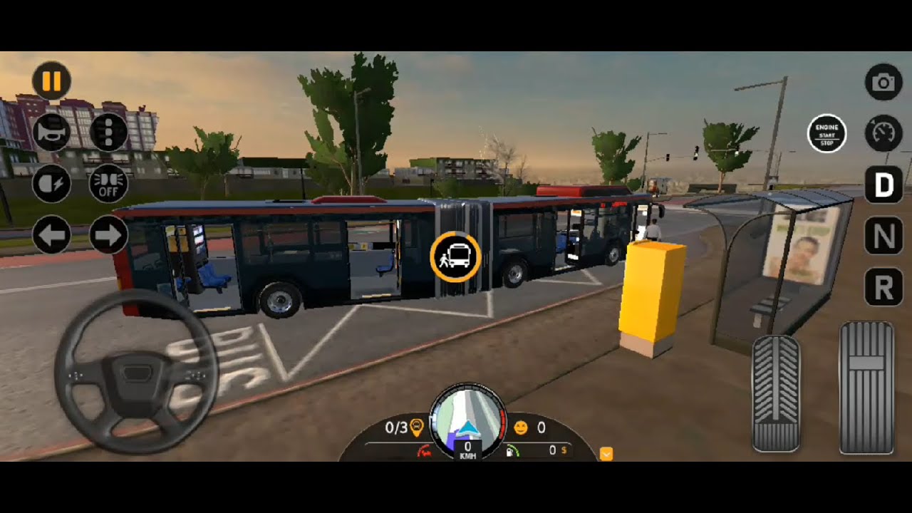 BUS simulator car simulator 2 open world driving - YouTube