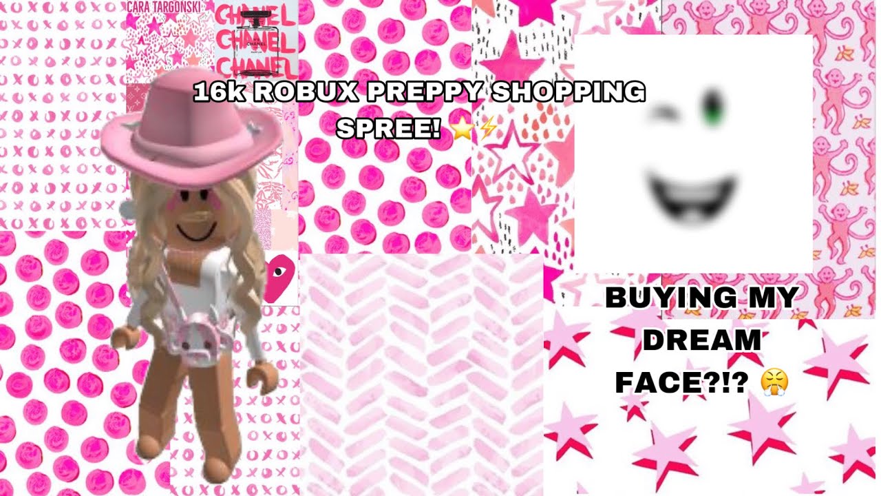 PREPPY 16k ROBUX SHOPPING SPREE*BUYING MY DREAM FACE!* #preppy #robux # ...