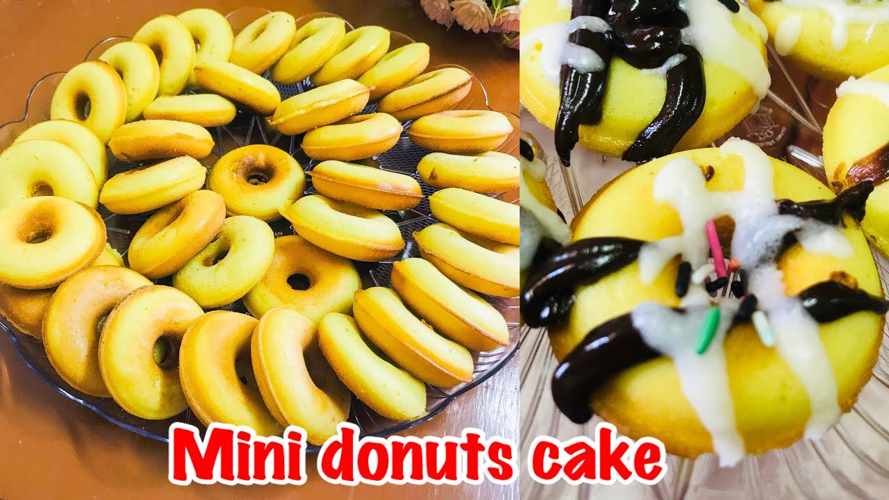 Jinsi ya kupika Donuts za cake tamu na rahisi kuandaa//mini donuts cake ...